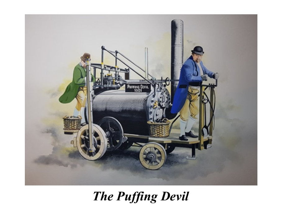 The first self-propelling steam locomotive - The History Portal